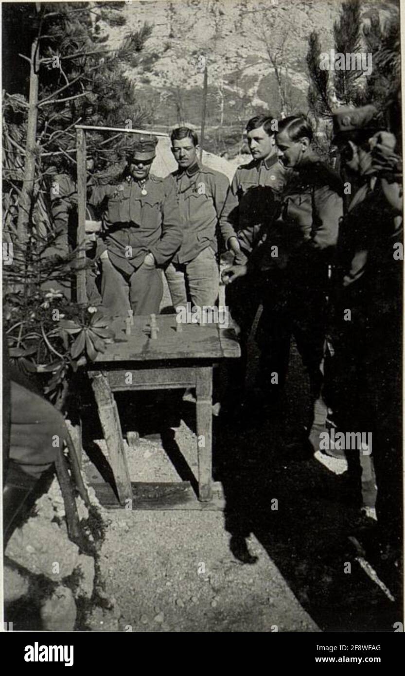 A cone area of the 24 cm mortar team Stock Photo - Alamy