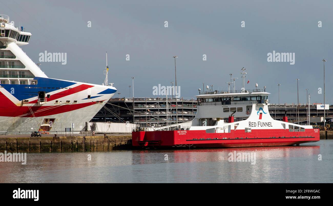 Southampton, Hampshire, England, UK. 2021. Cruise ship Britannia looks ...