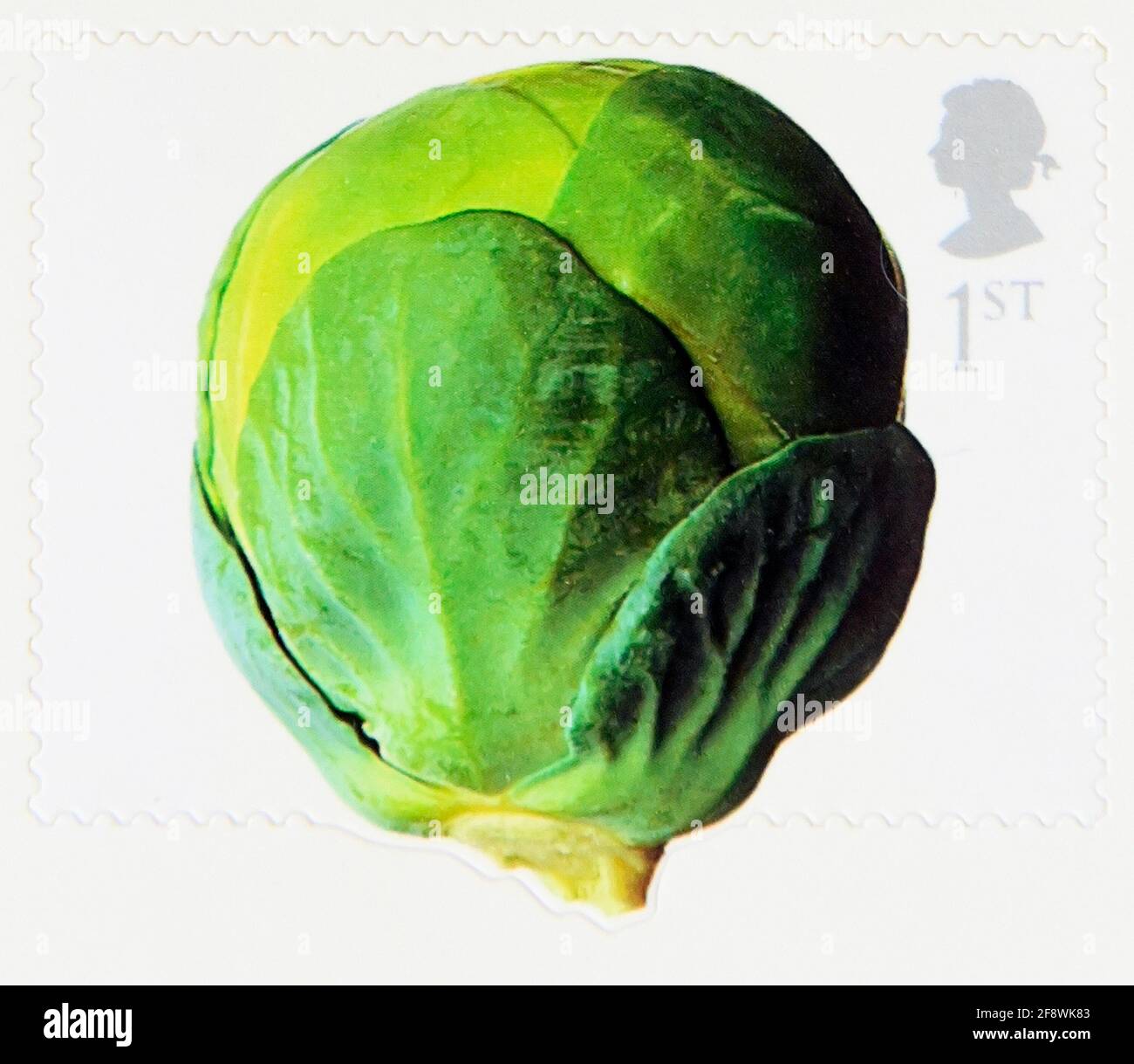 Postage stamp, Great Britain, Queen Elizabeth II, 2003. Fruit and ...