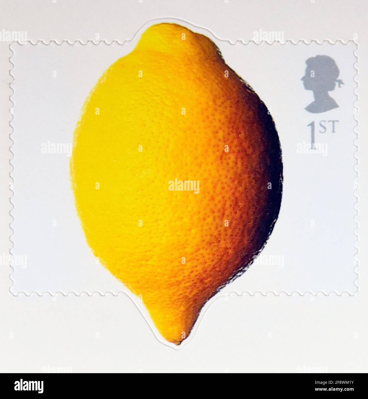 Postage stamp, Great Britain, Queen Elizabeth II, 2003. Fruit and ...
