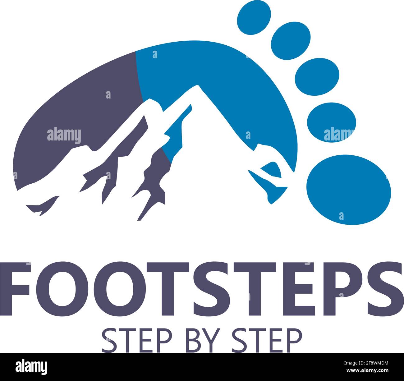 Logo design footsteps vector Stock Vector Image & Art - Alamy