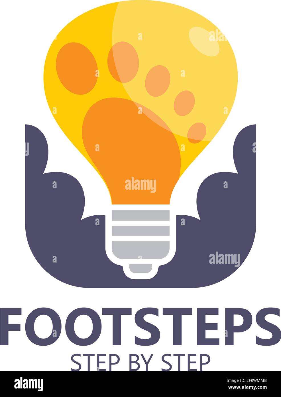 Logo design footsteps vector Stock Vector Image & Art - Alamy