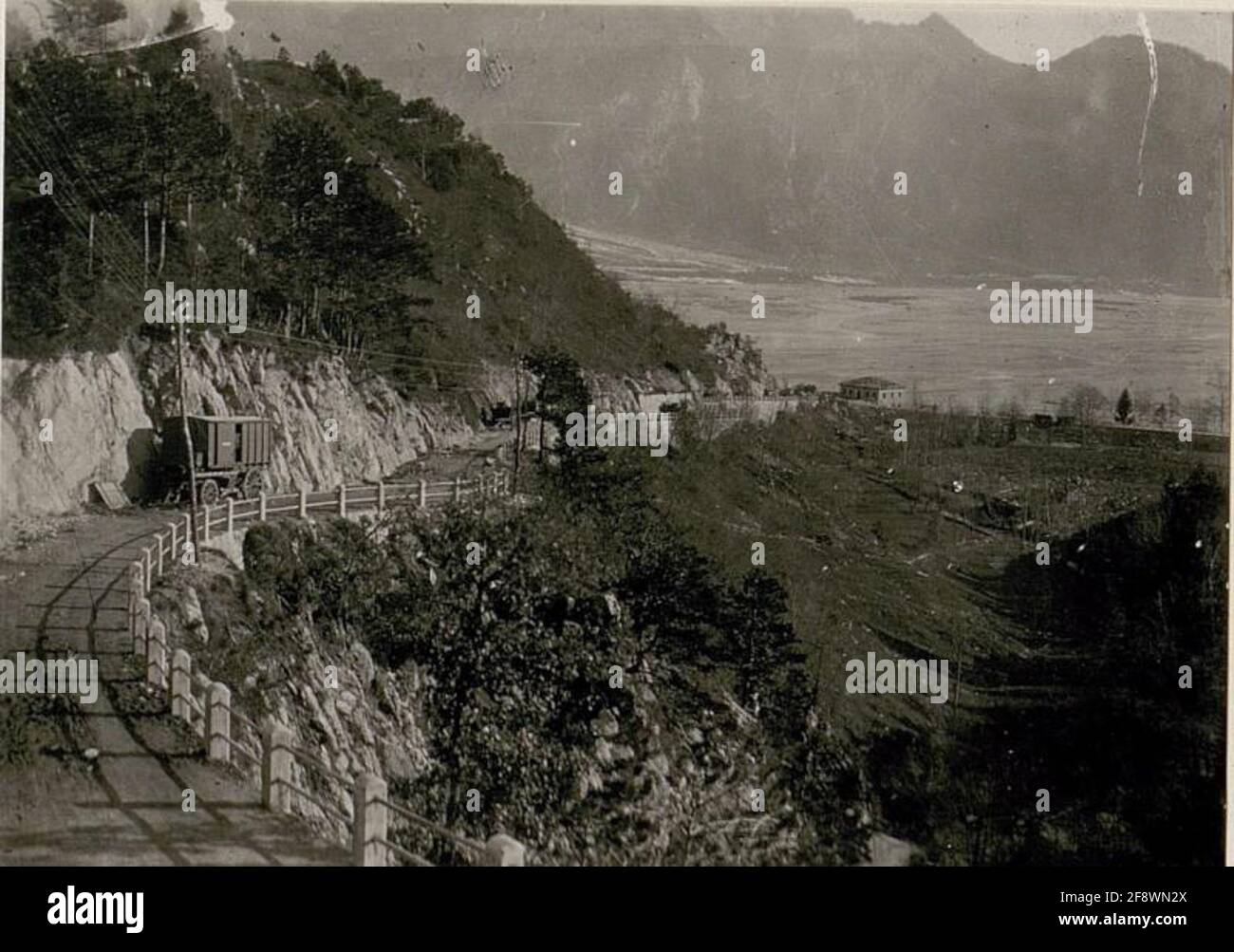Return road of the Italians on Tagliamento Stock Photo - Alamy