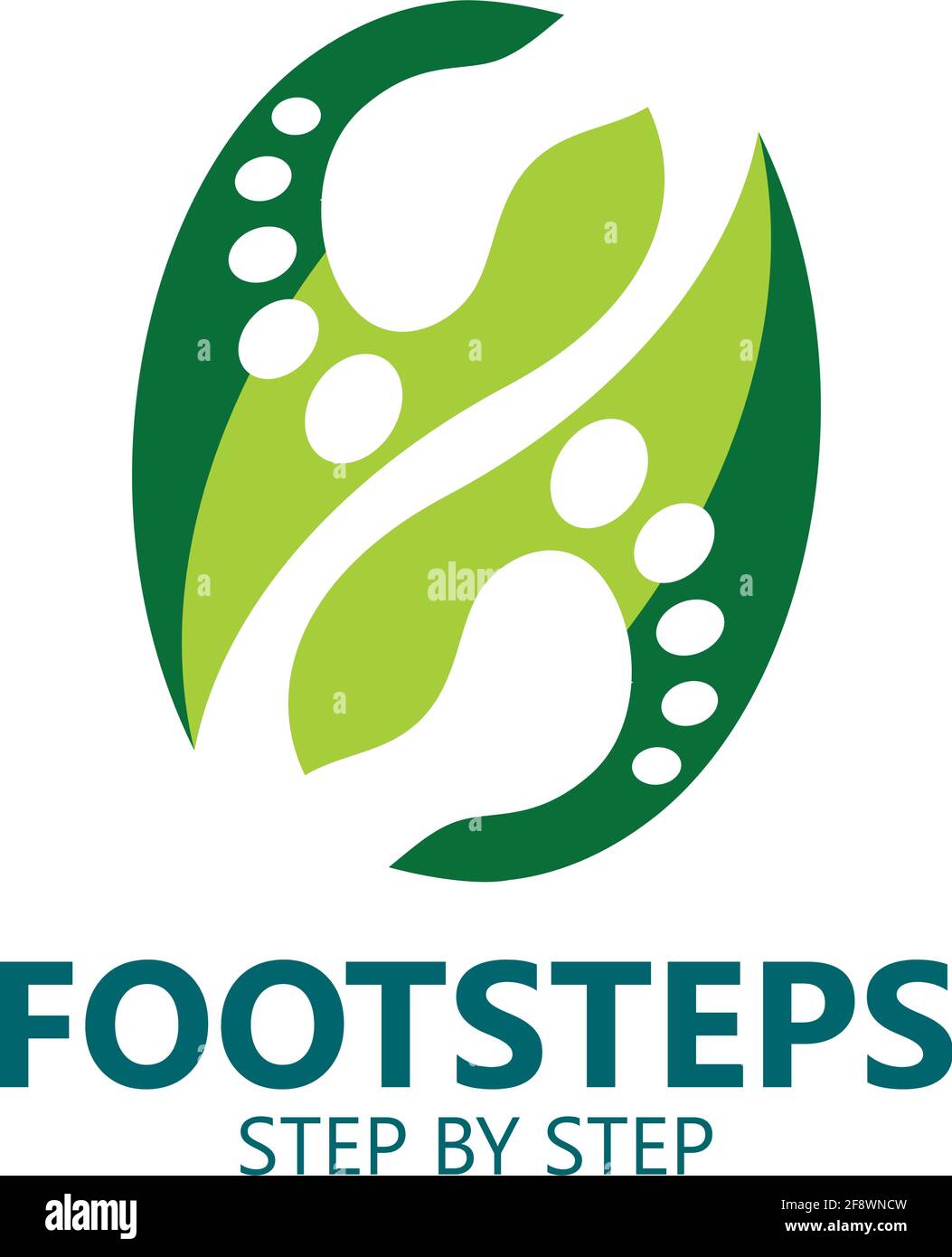 Logo design footsteps vector Stock Vector Image & Art - Alamy