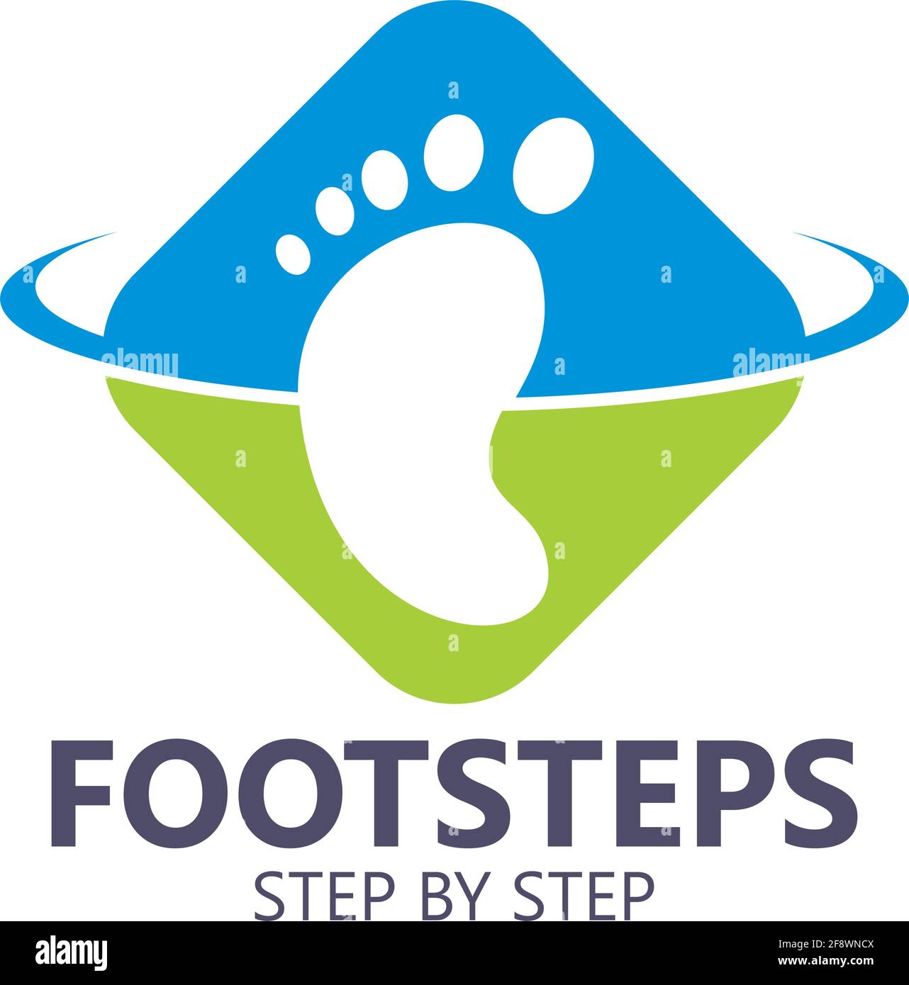 Logo design footsteps vector Stock Vector Image & Art - Alamy