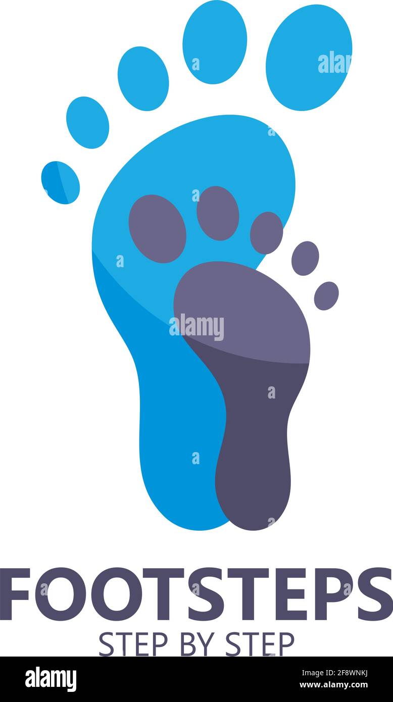 Logo design footsteps vector Stock Vector Image & Art - Alamy