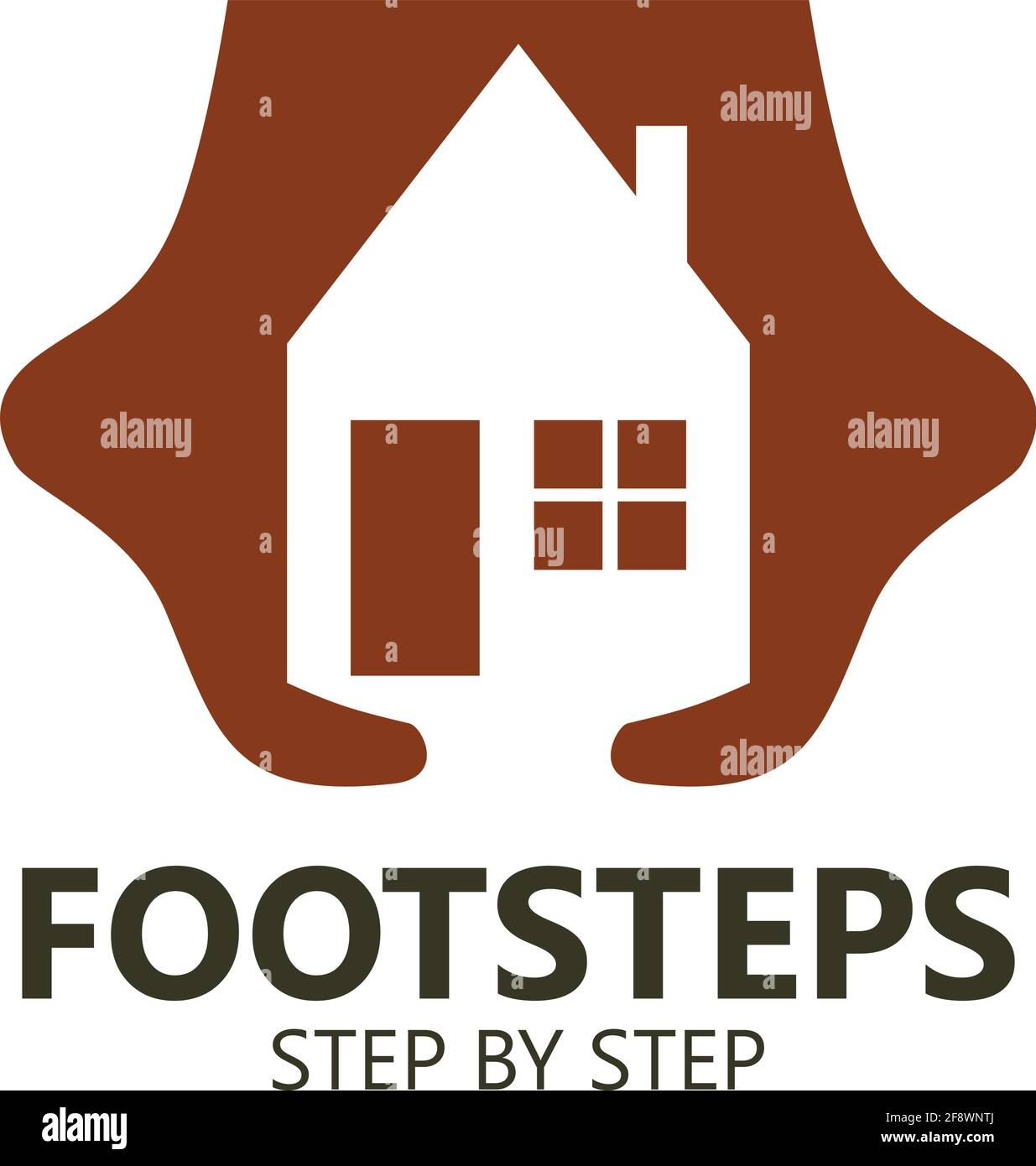 Logo design footsteps vector Stock Vector Image & Art - Alamy