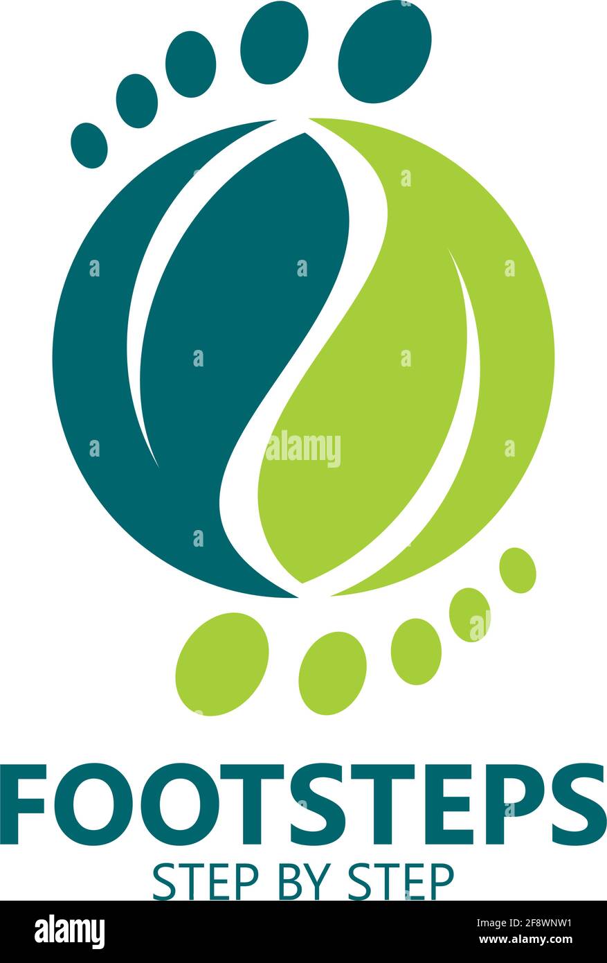 Logo design footsteps vector Stock Vector Image & Art - Alamy