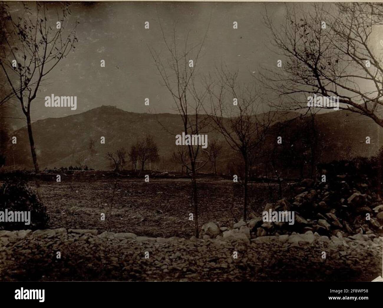 Monte Santo bombarded by the Italians Stock Photo - Alamy