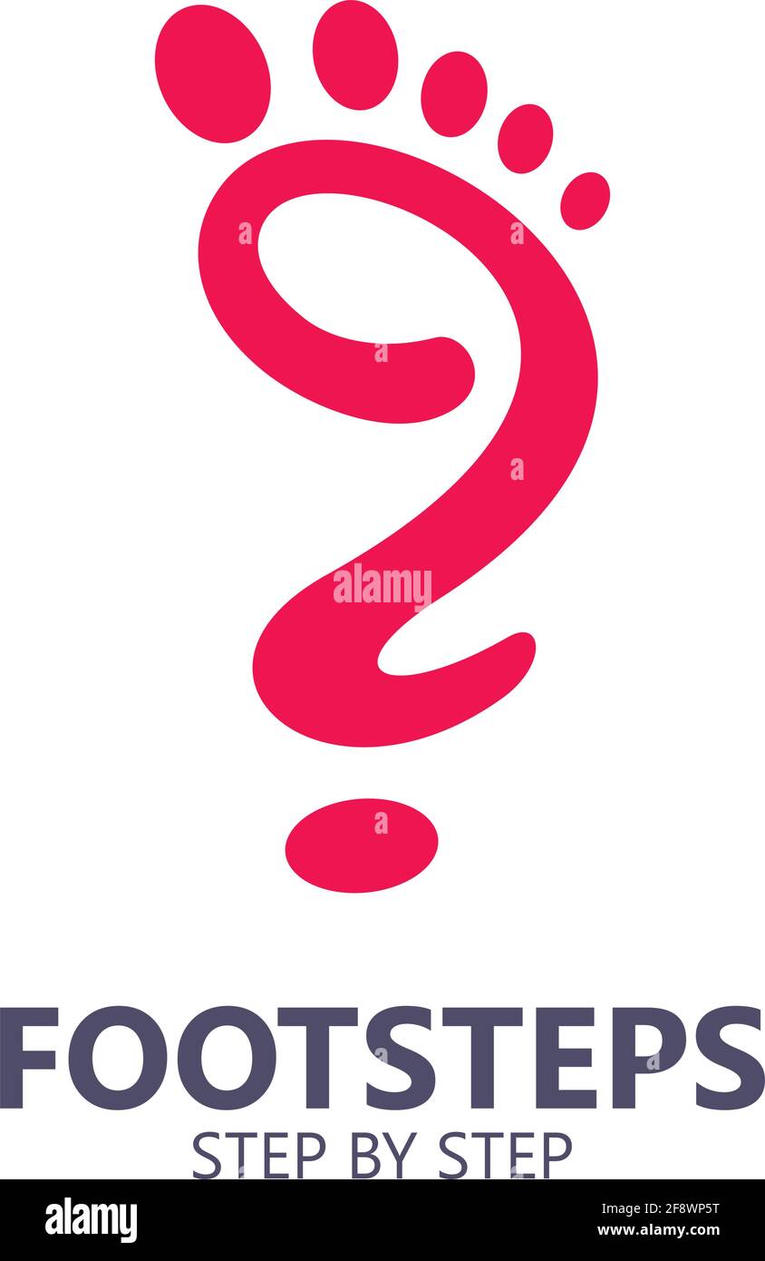 Logo design footsteps vector Stock Vector Image & Art - Alamy