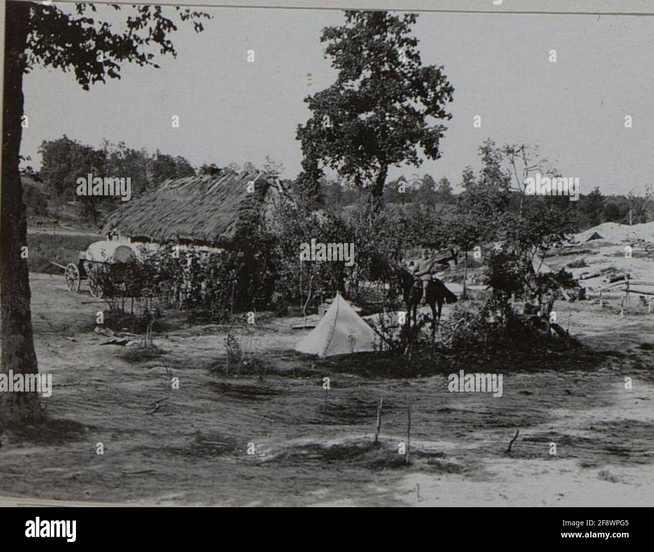 Battalion auxiliary Square Landwehrfanterieregimentes 24. In Szelwow ...