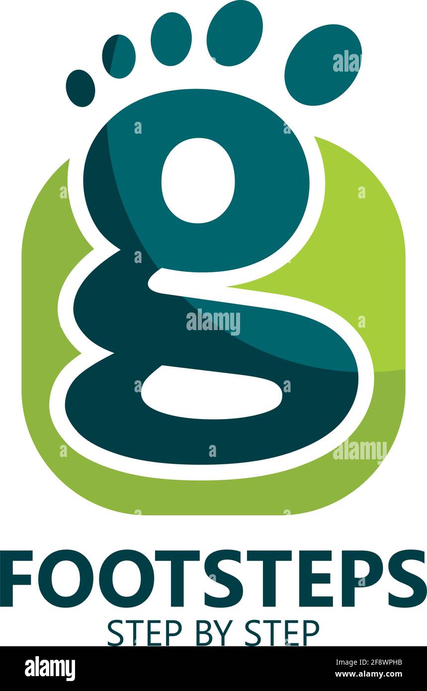 Logo design footsteps vector Stock Vector Image & Art - Alamy