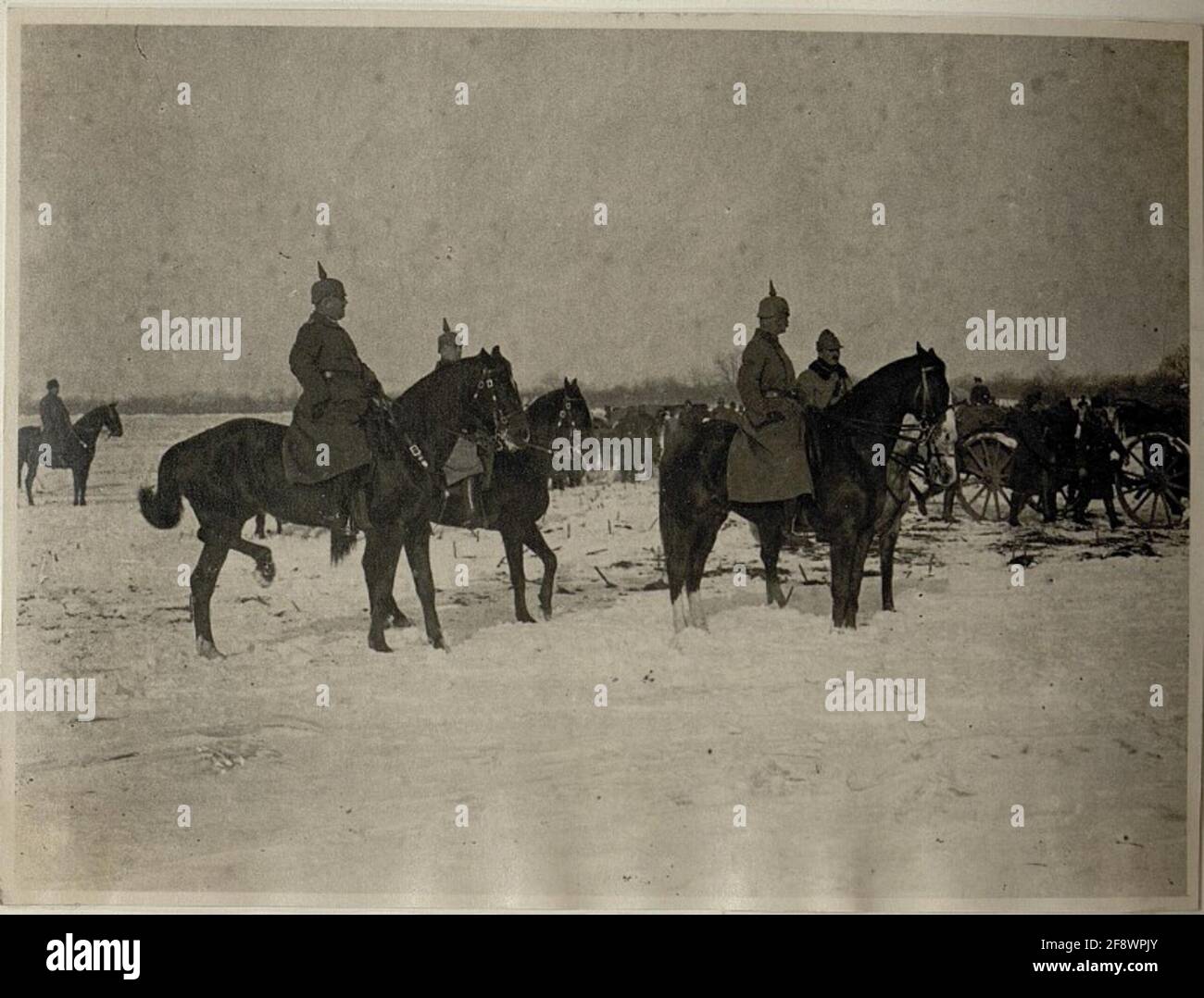 The German Army Commander East Erich von Falkenhayn visits the Battery ...