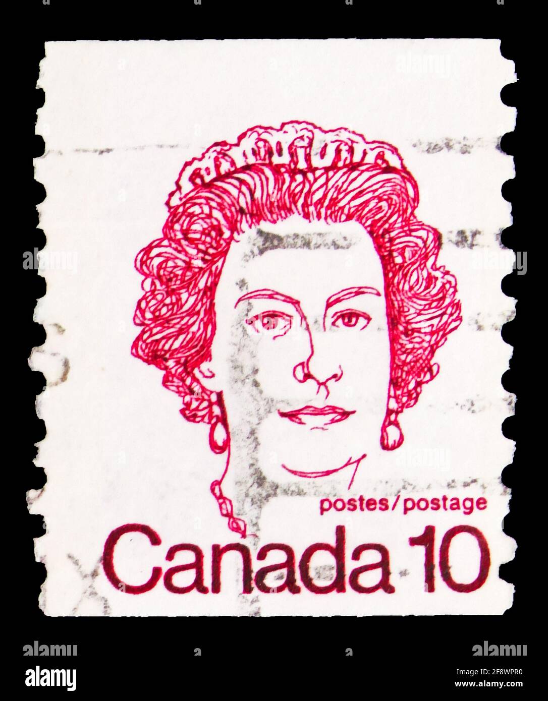 MOSCOW, RUSSIA - OCTOBER 1, 2019: Postage stamp printed in Canada shows ...