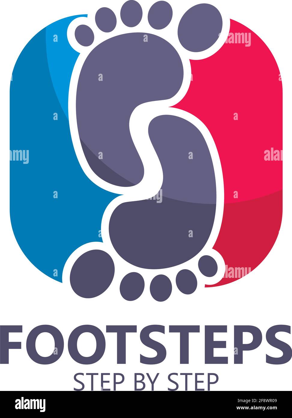 Logo design footsteps vector Stock Vector Image & Art - Alamy