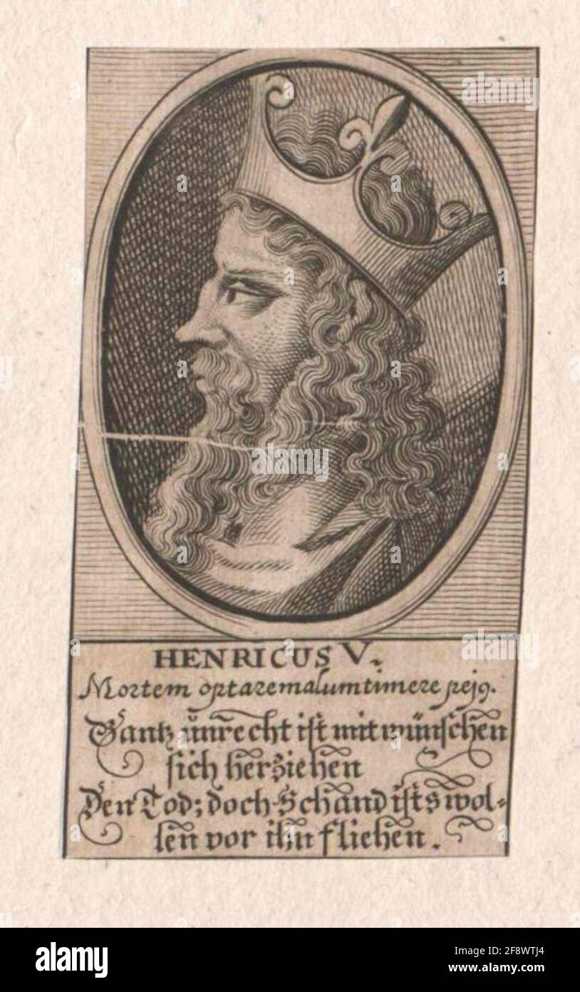 Heinrich V., Roman-German Kaiser Stock Photo - Alamy