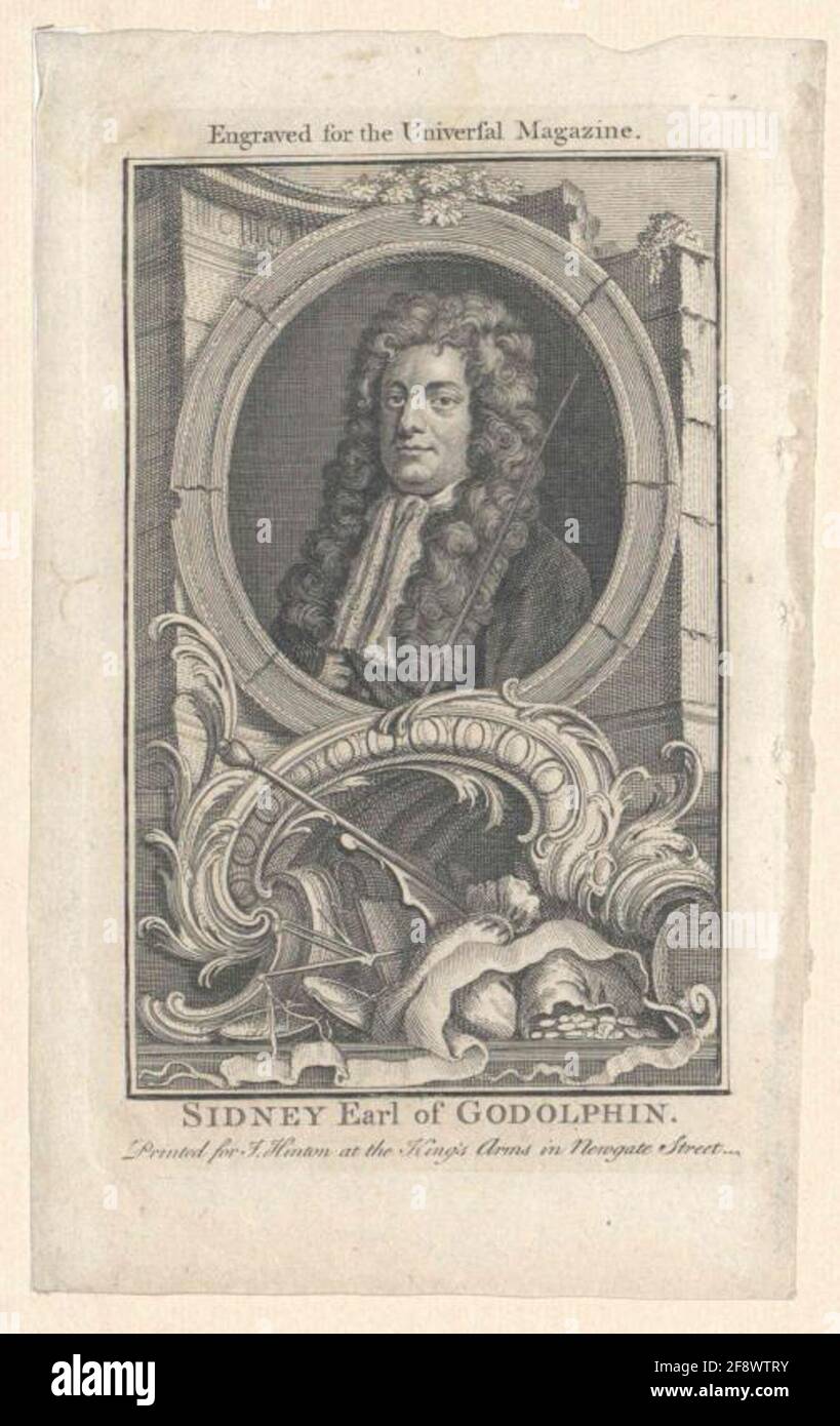 Godolphin, 1. Earl of Godolphin, Sidney Stock Photo - Alamy