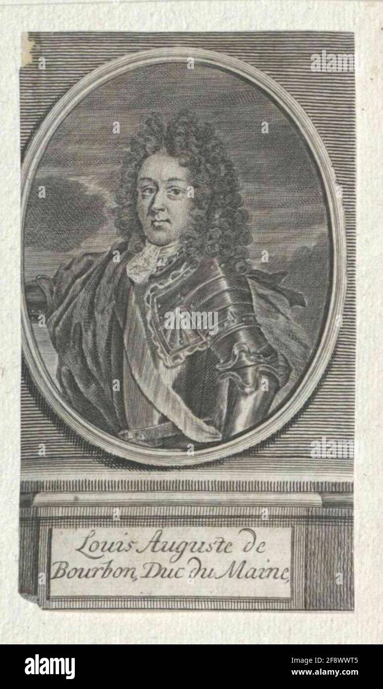 Bourbon, Duke of Maine, Louis I. Auguste of 1728/1767 Stock Photo - Alamy