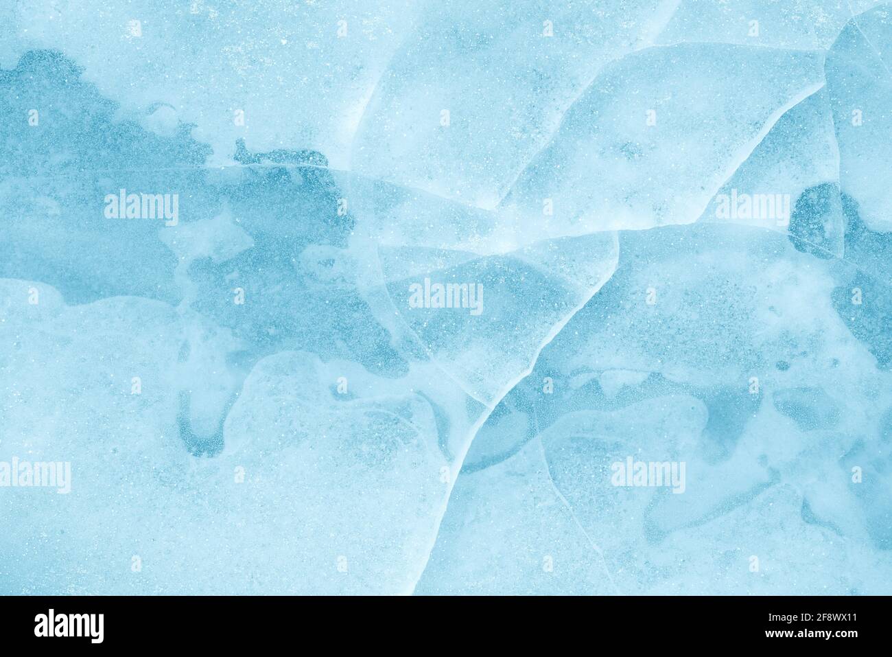 Ice background texture. Frozen water in various geometric abstract ...