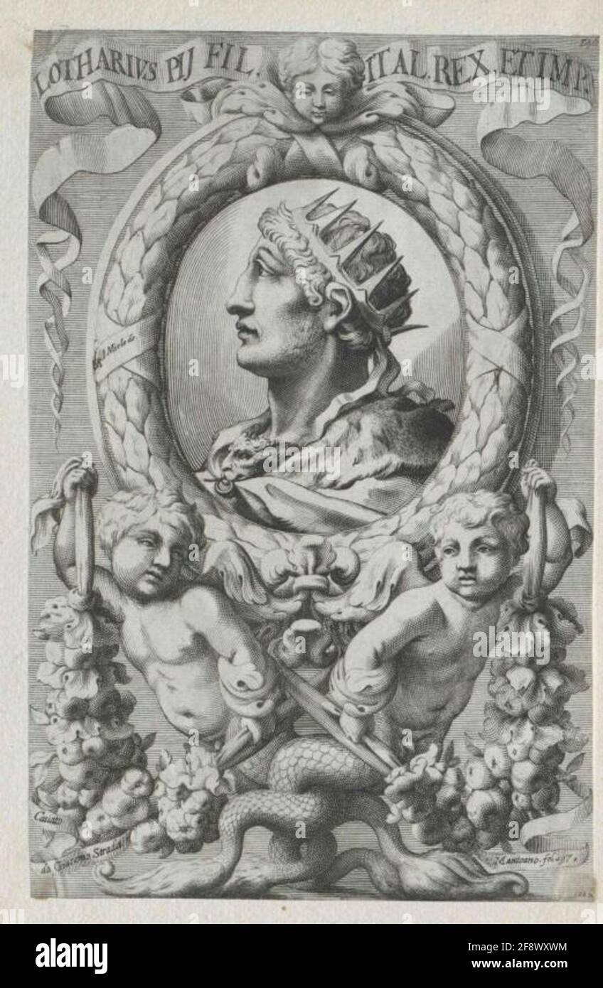 Lothar I., Roman Emperor Stock Photo - Alamy