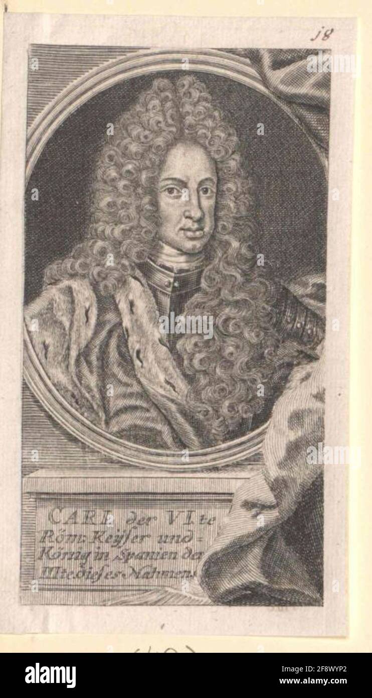 Karl VI., Roman-German Kaiser 1711/1760 Stock Photo - Alamy