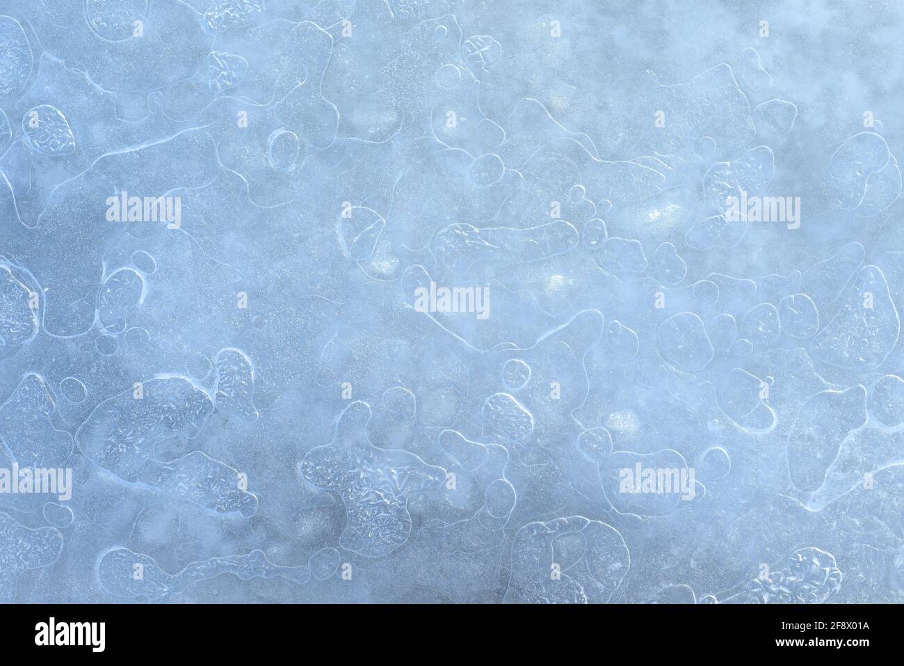 Ice background texture. Frozen water in various geometric abstract ...