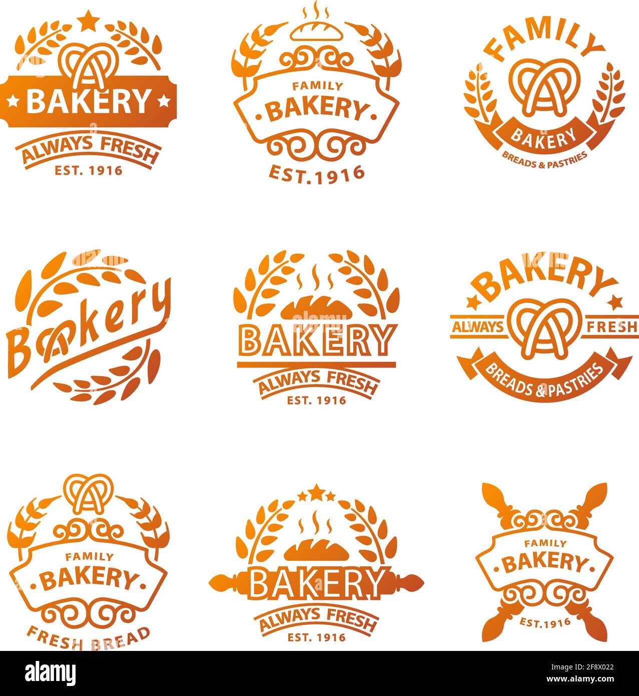 logo design bakery vector Stock Vector Image & Art - Alamy