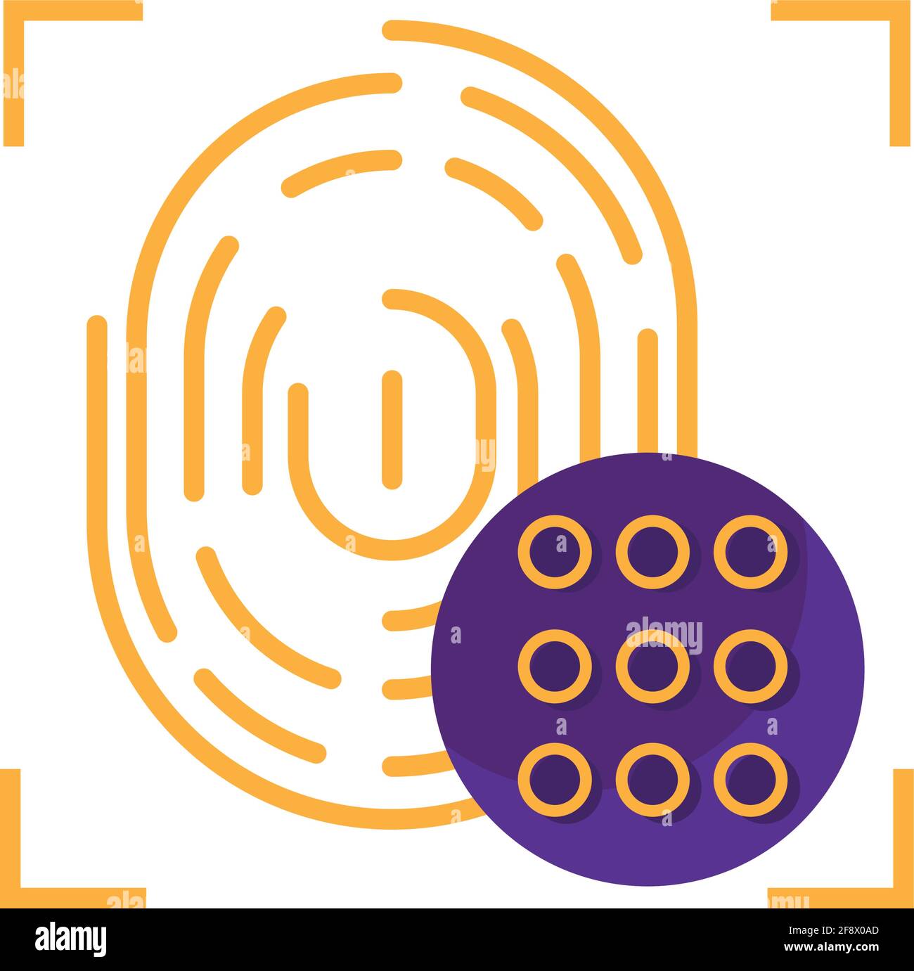 fingerprint biometric verification Stock Vector Image & Art - Alamy