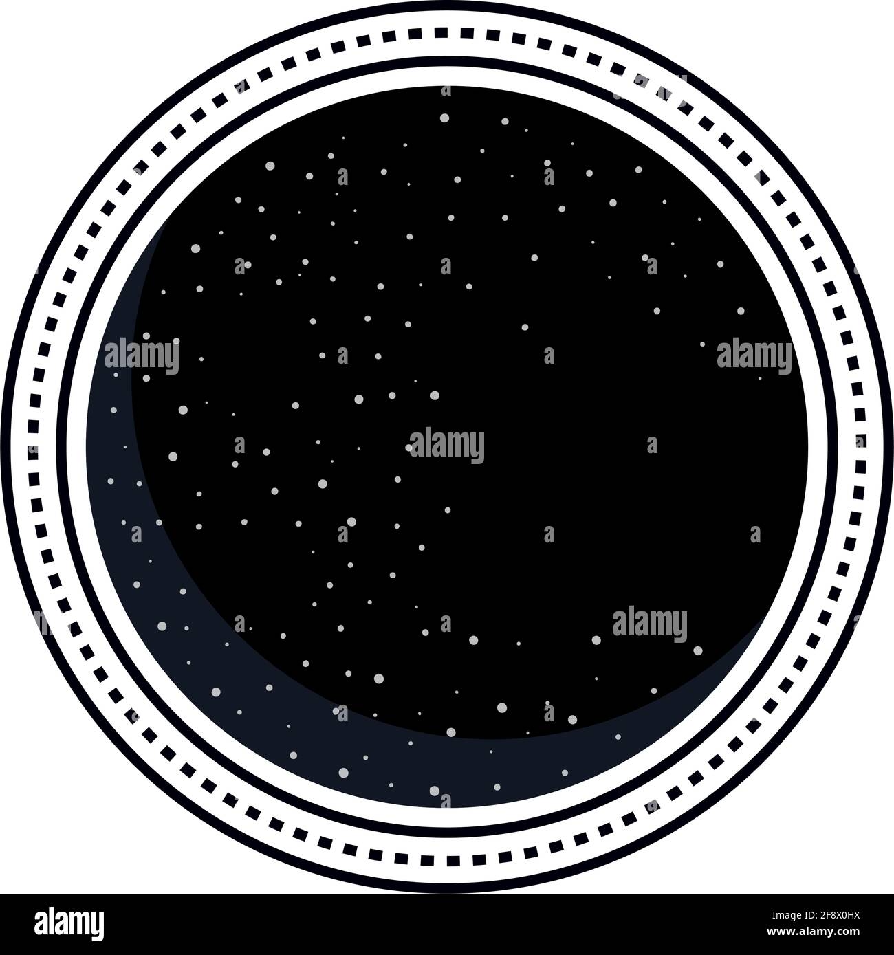 new moon phase Stock Vector Image & Art - Alamy
