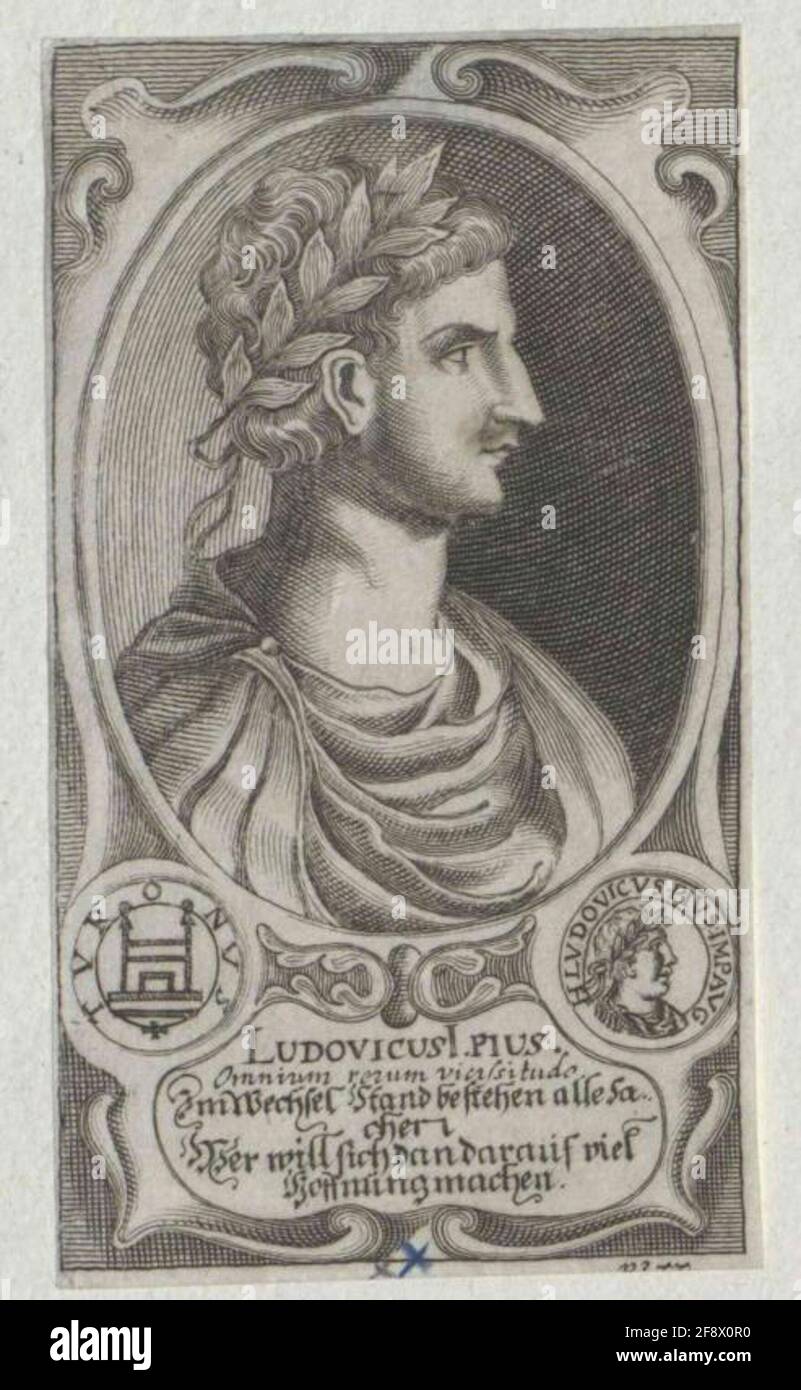 Ludwig I, the religious, Roman emperor Stock Photo - Alamy