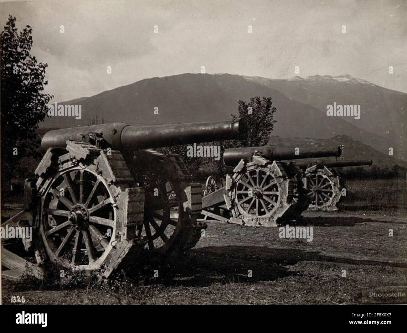 Caldonazzo. Recorded Italian guns Stock Photo - Alamy