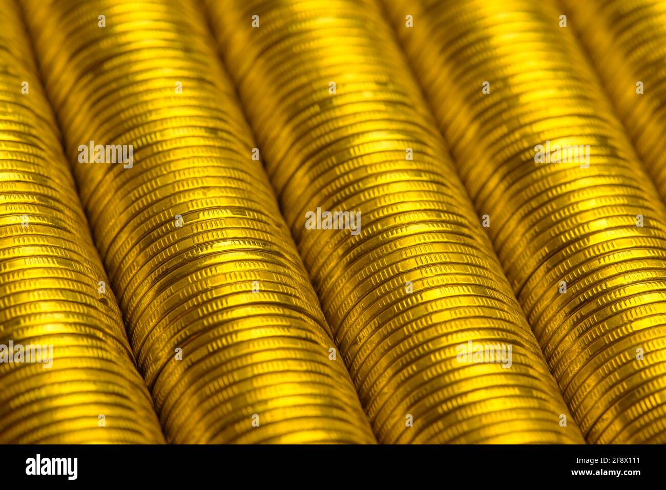 Gold Coin Stacks Stock Photo - Alamy