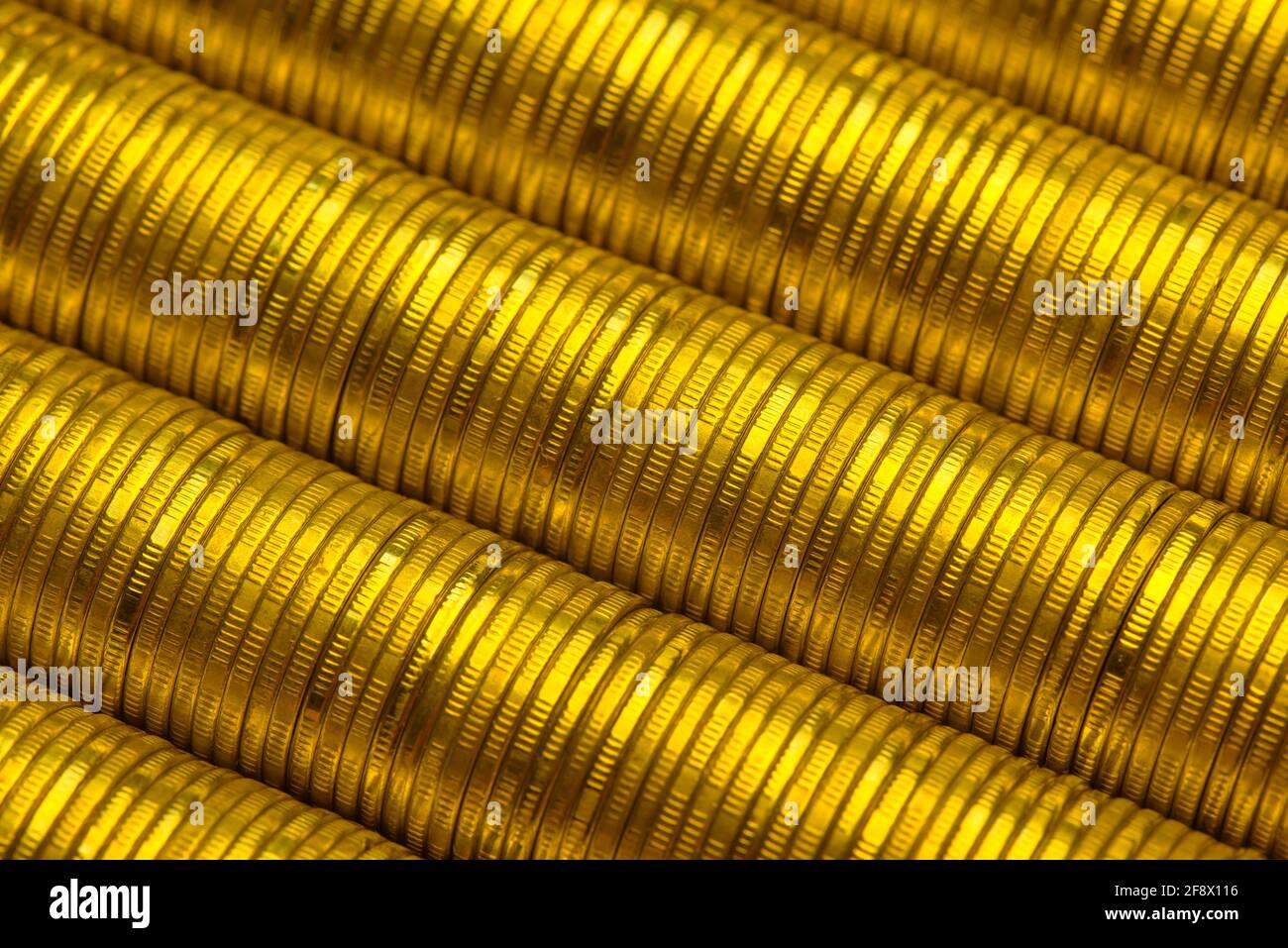 Gold Coin Stacks Stock Photo - Alamy