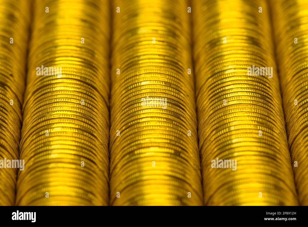 Gold Coin Stacks Stock Photo - Alamy