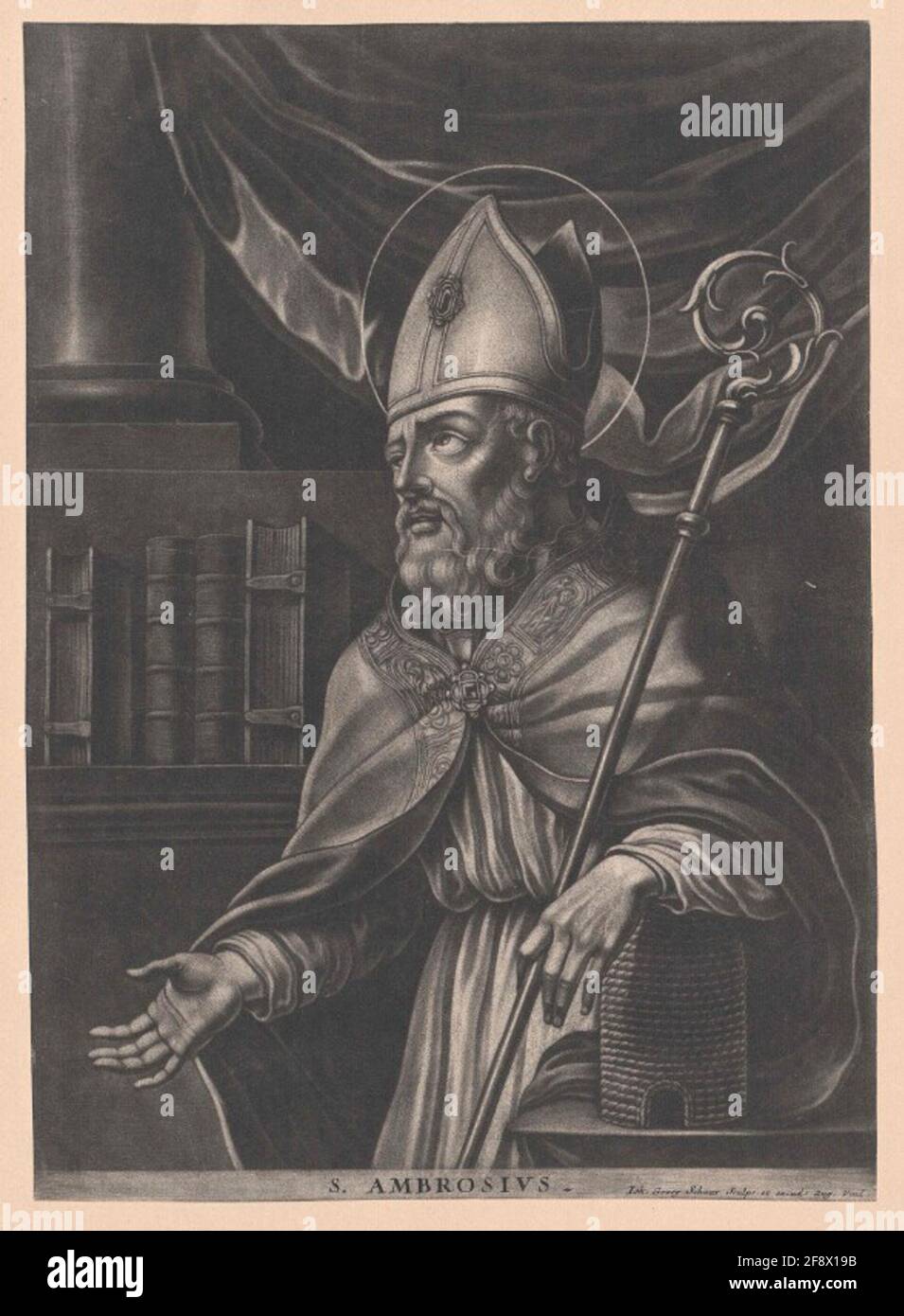 Ambrosius of Milan, saint Stock Photo - Alamy