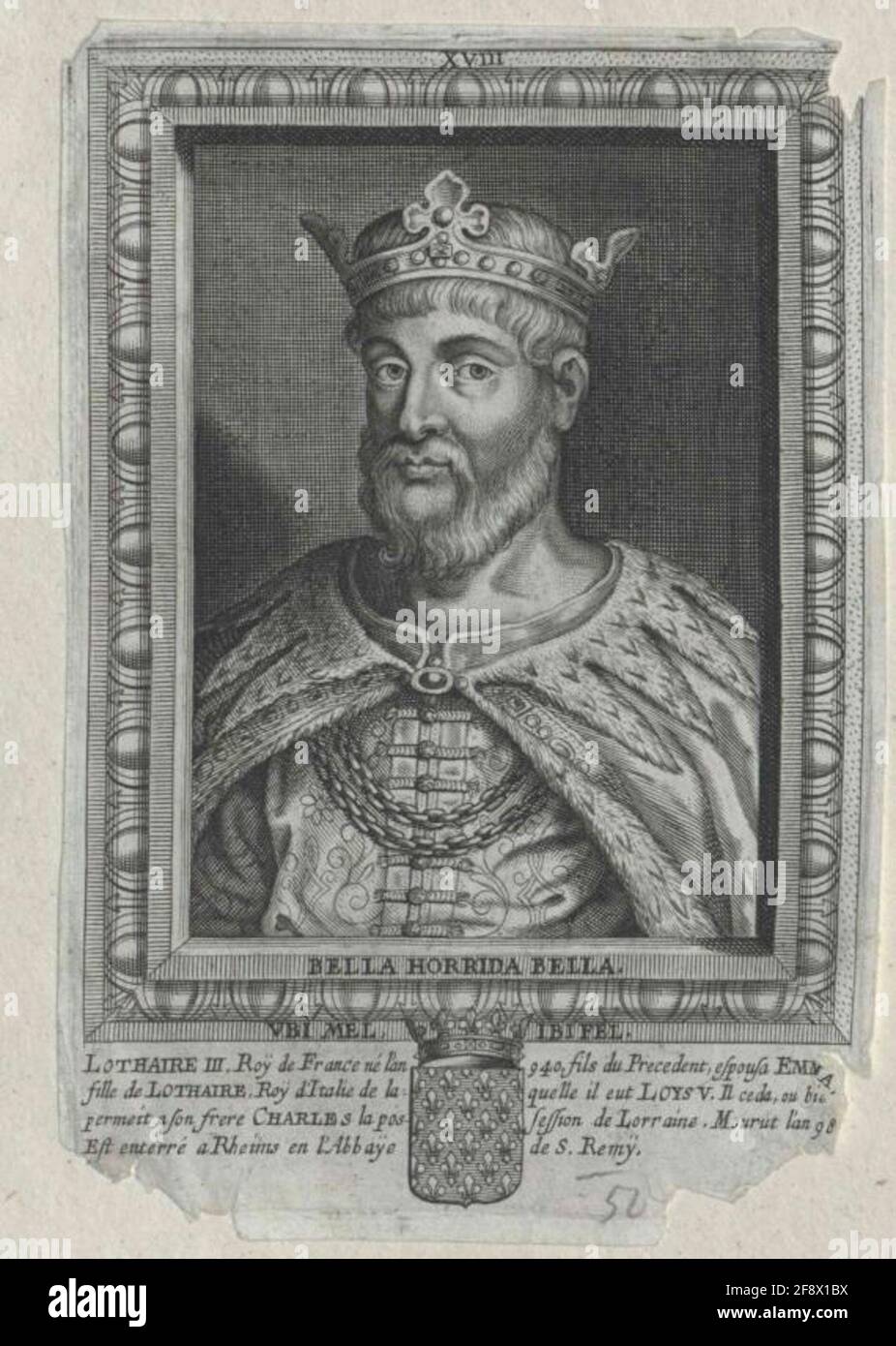 Lothar, King of the West Franconia Stock Photo - Alamy