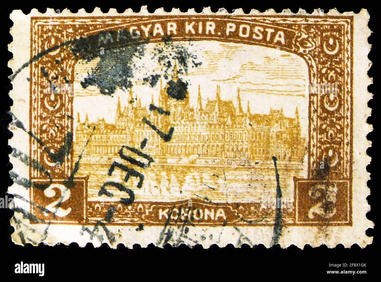 MOSCOW, RUSSIA - OCTOBER 1, 2019: Postage stamp printed in Hungary ...