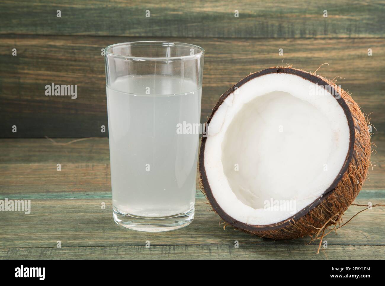 Fresh Organic Coconut Water - Cocos nucifera Stock Photo - Alamy