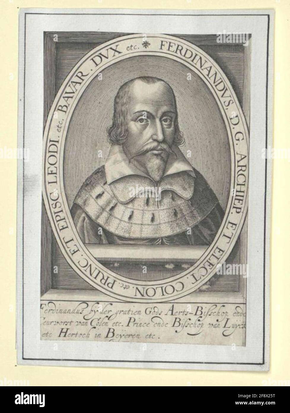 Ferdinand, Duke of Bavaria Elector of Cologne 1601/1650 Stock Photo - Alamy