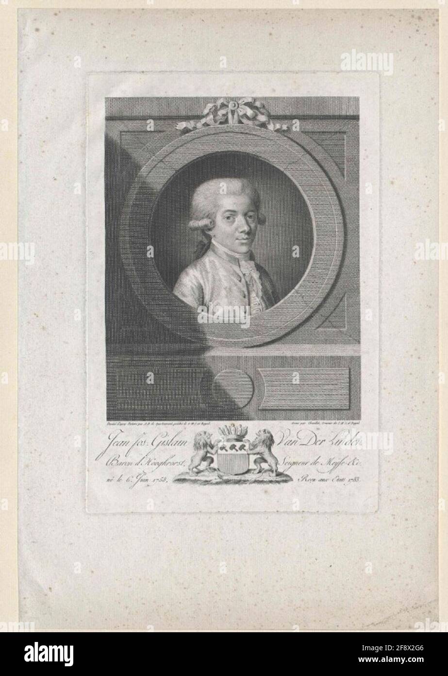 Linden, Baron d'Hooghvorst, Jean Joseph Ghislain van der Stock Photo ...