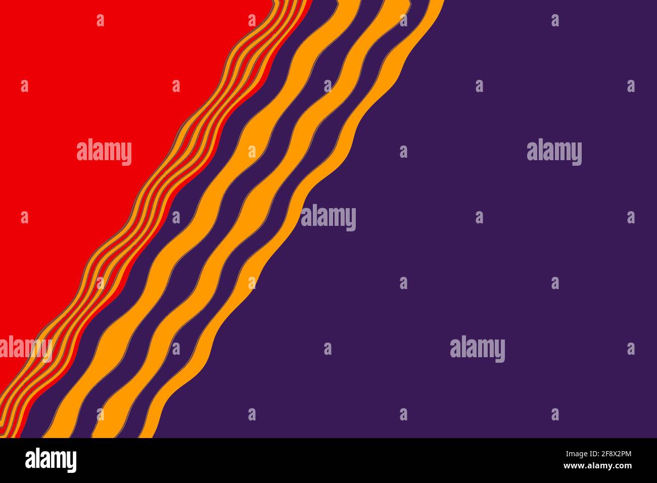 Illustration of colorful wavy shapes Stock Photo - Alamy