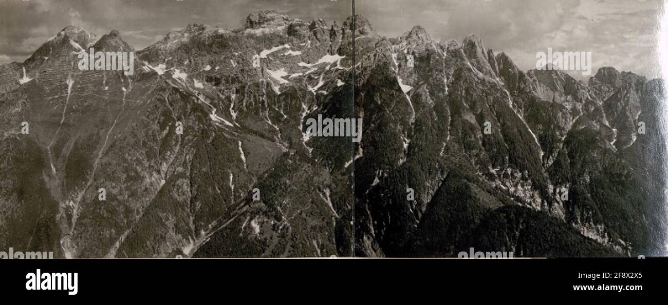 View from artillery observer at the small Schlichl on Itl.Kanzel ...