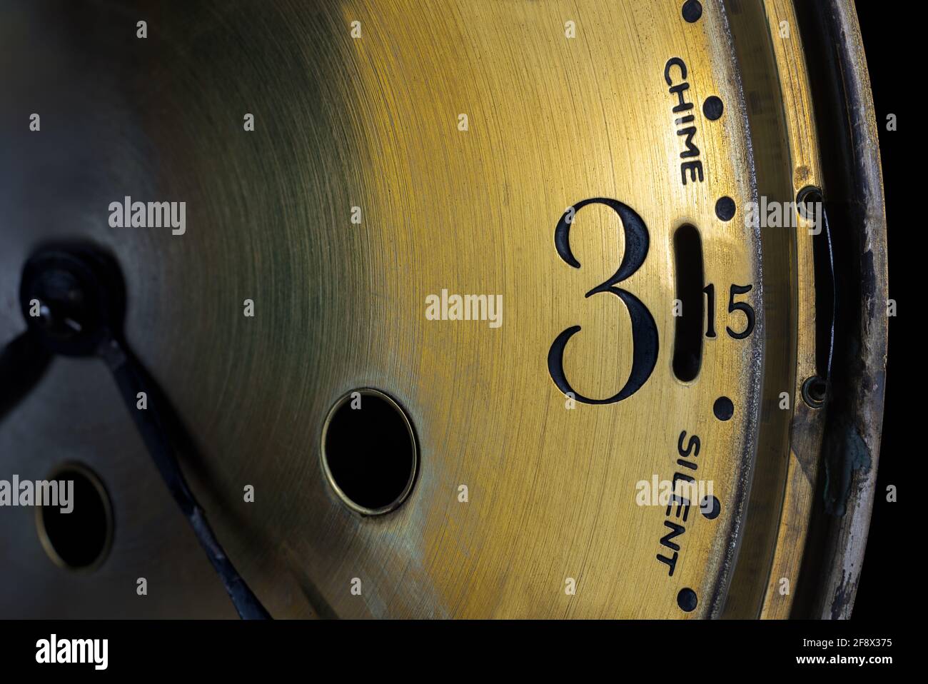 1600 Century renaissance style photograph of antique mantle clock face ...