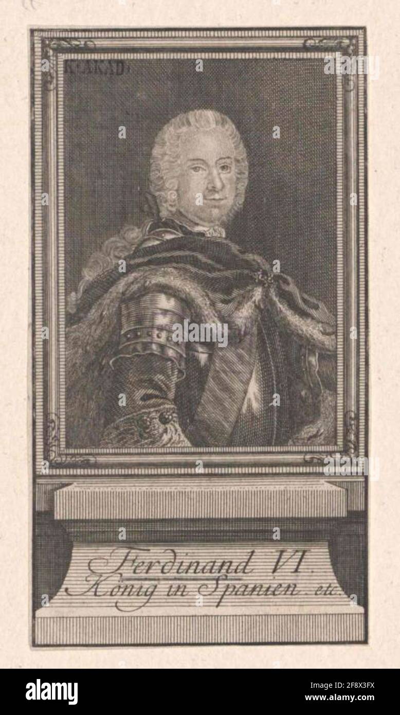 Ferdinand VI., King of Spain Stock Photo - Alamy