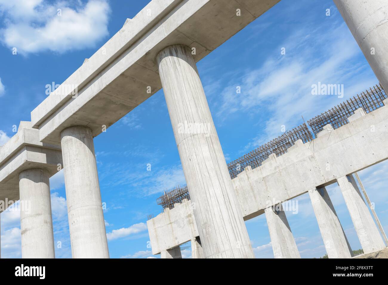 Construction Highway Junction. Construction industrial new highway ...