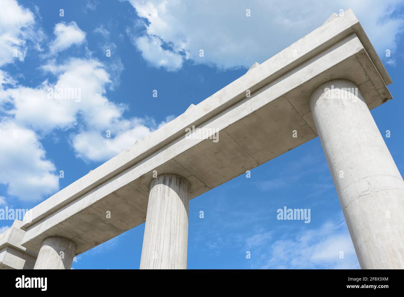 Construction Highway Junction. Construction industrial new highway ...