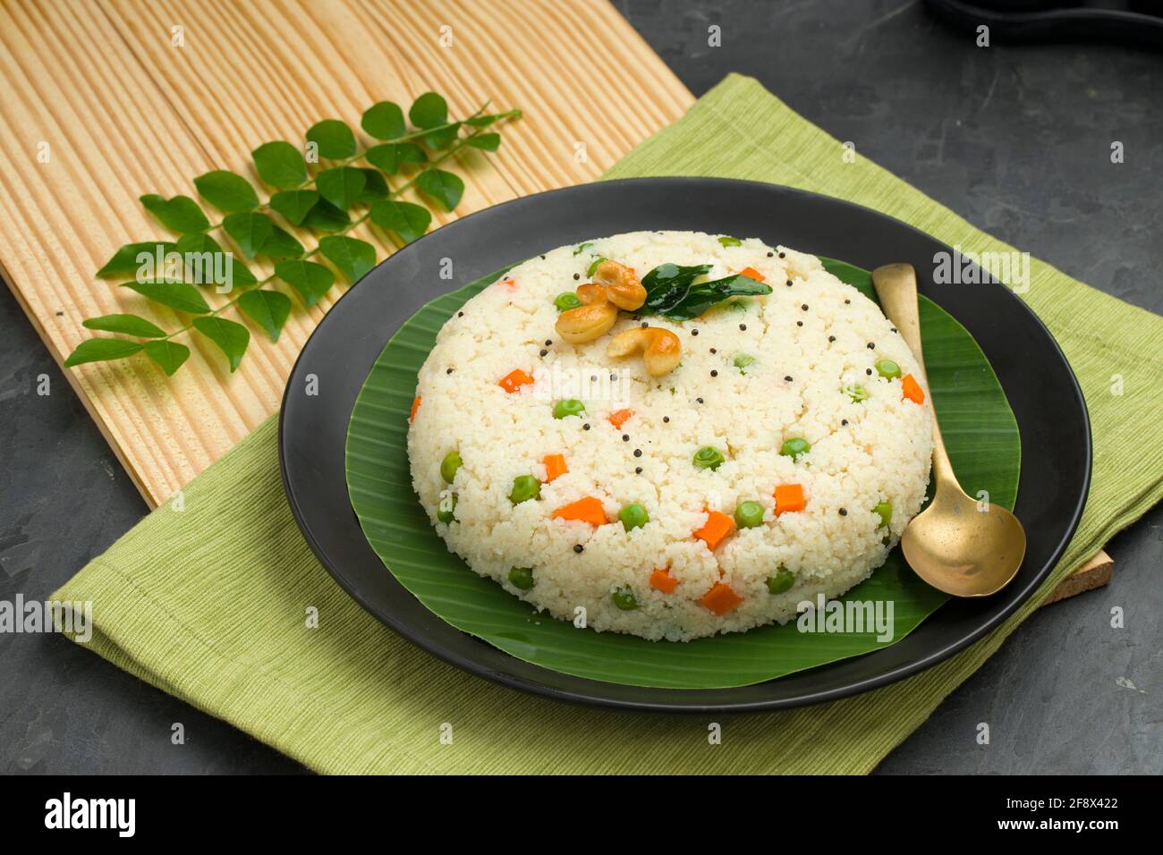 Upma made of samolina or rava upma, most famous south indian breakfast ...