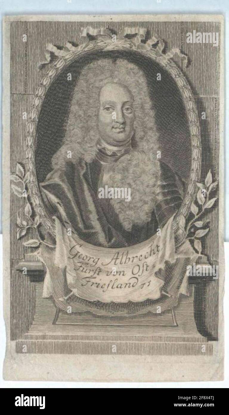 Georg Albrecht, Prince of Ostfriesland 1710/1750 Stock Photo - Alamy