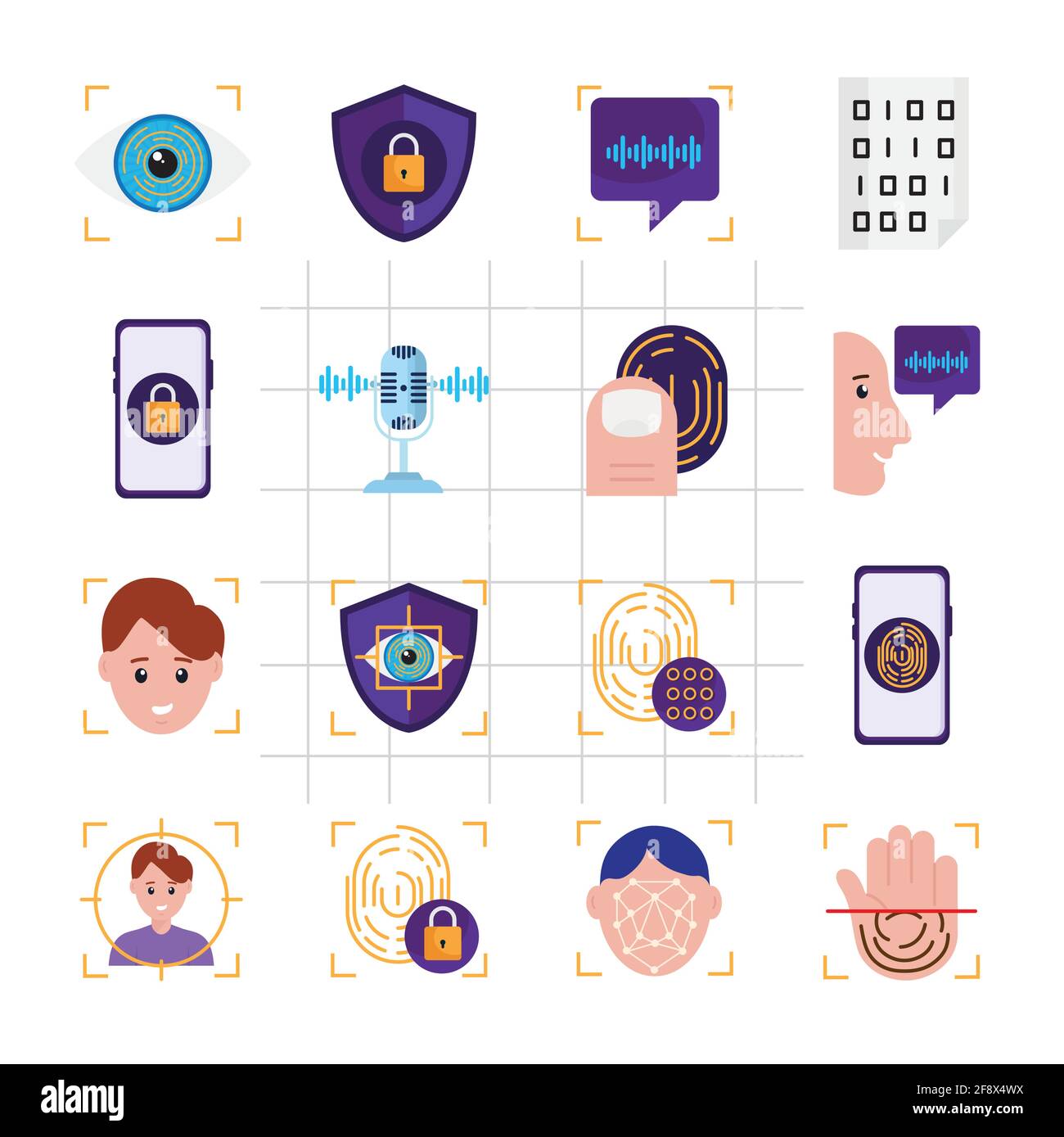 Biometric voice identification Cut Out Stock Images & Pictures - Alamy