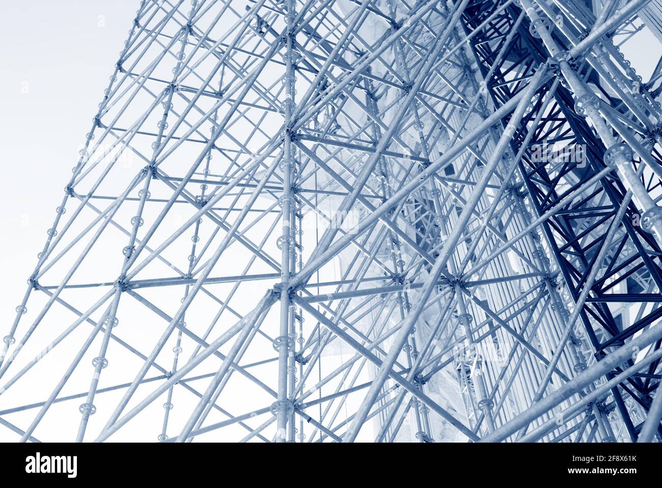 Scaffolding Elements Construction. Metal scaffolding tubes and bars ...